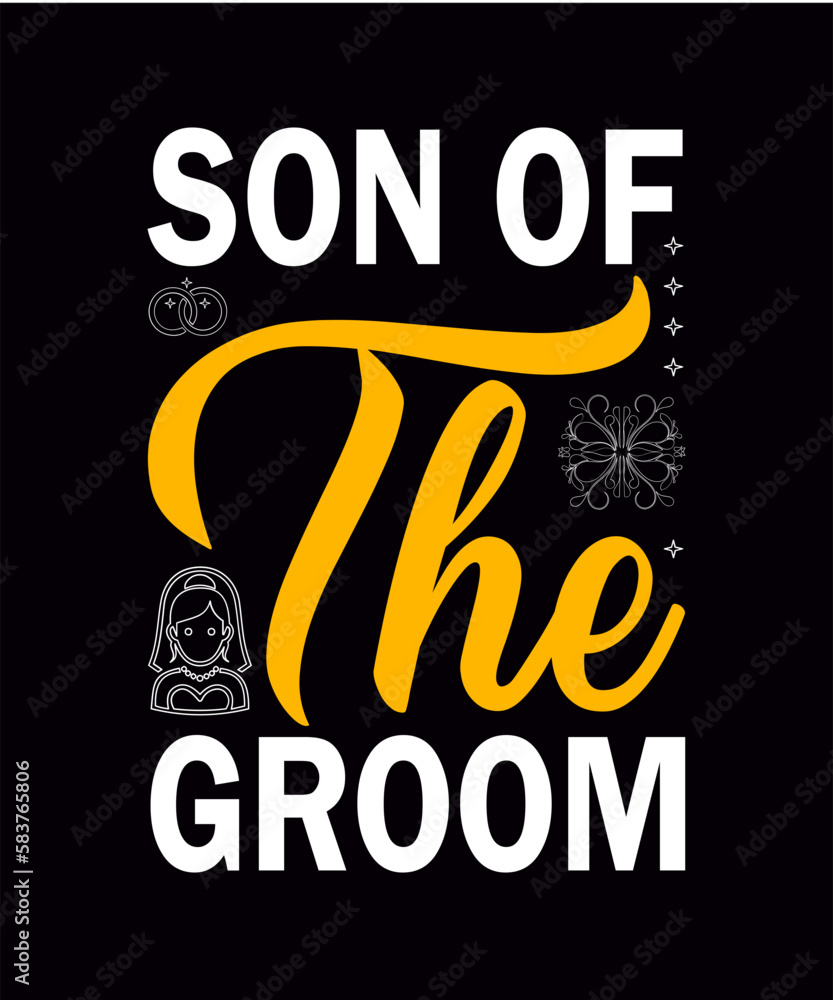 Son Of The Groom T Shirt Wedding Svg Bundle Bride And Groom Svg