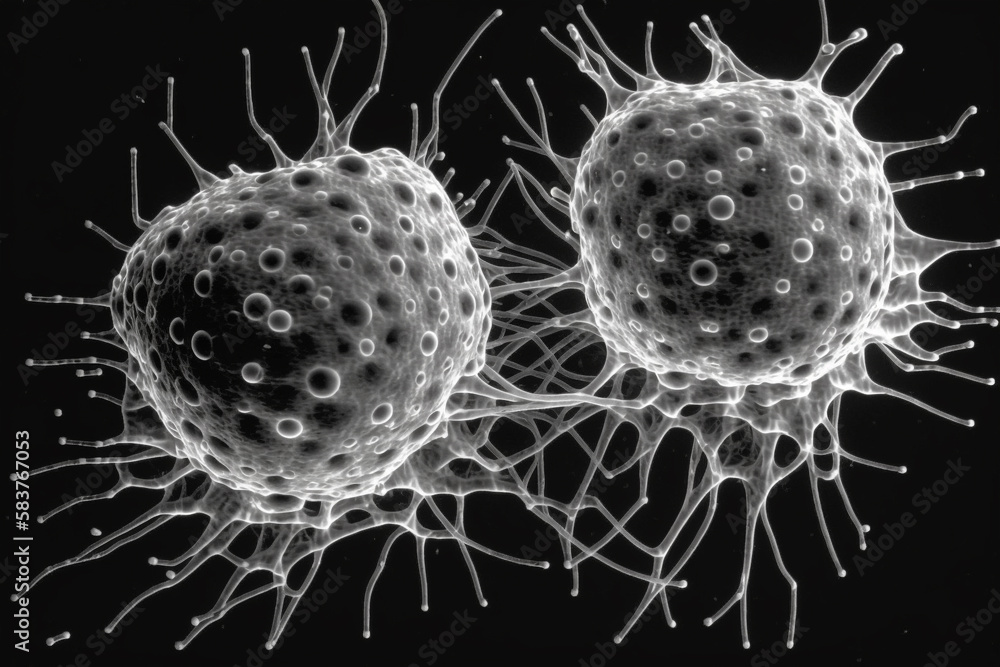 Oncology. Cancer cells. Chemotherapy. treatment for malignant in a ...