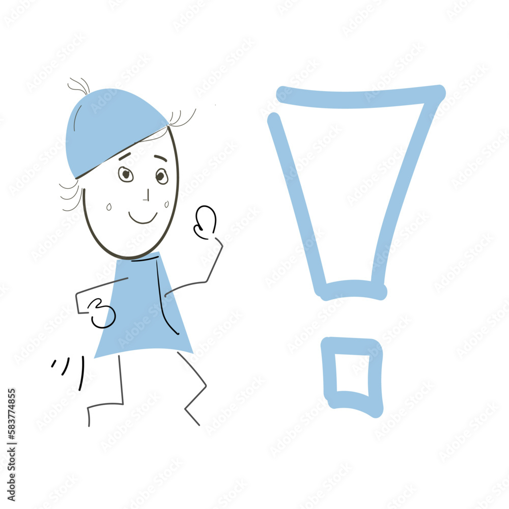 Männchen Strichmännchen Ausrufezeichen Zeichen Symbol Stock Vector ... Männchen Strichmännchen Ausrufezeichen Zeichen Symbol Stock Vector ...