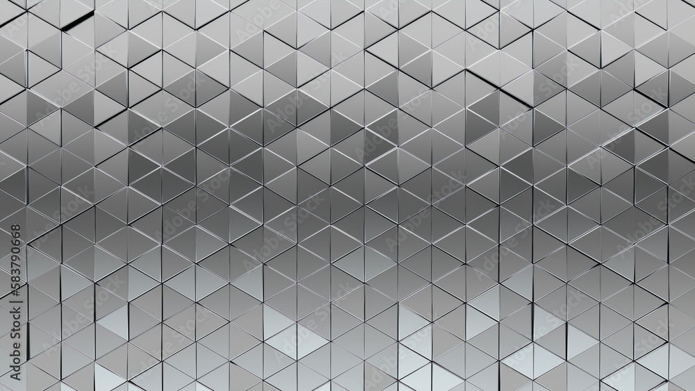Glossy, Polished Wall background with tiles. Silver, tile Wallpaper ...