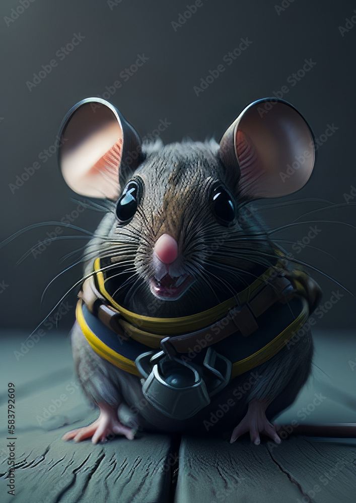 rat wars in hardhat, generative artificial intelligence. Stock ...