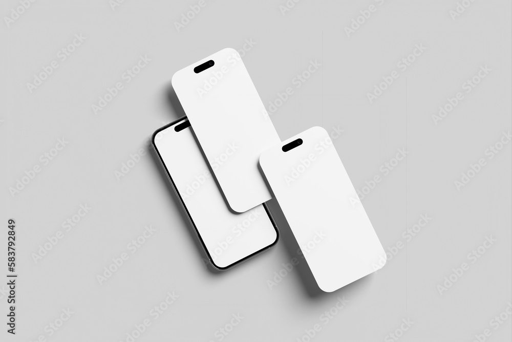 Top View Screen and Smartphone Mockup for showcasing your UI design to ...