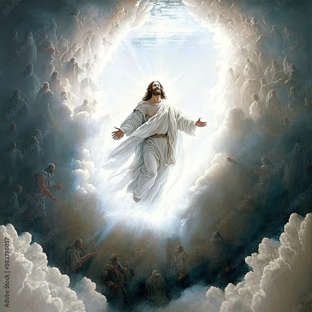 Illustration revelation of Jesus Christ, new testament, religion of ...