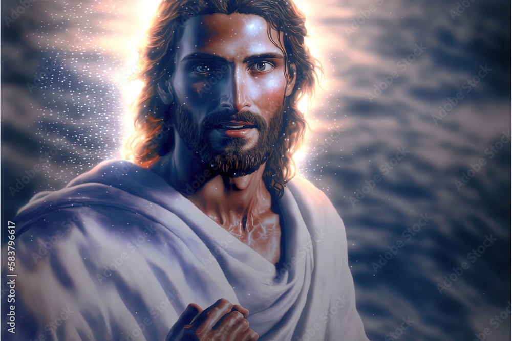 Illustration revelation of Jesus Christ, new testament, religion of ...