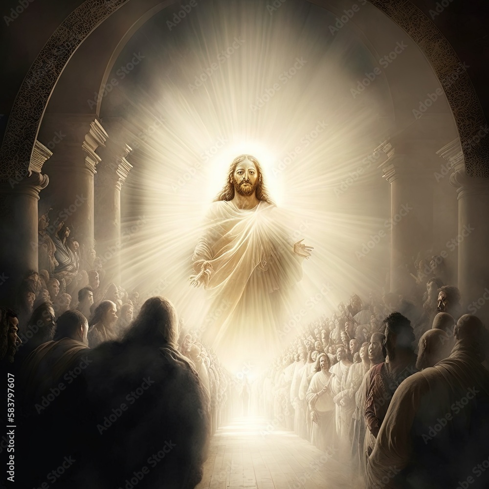 Resurrection of Jesus Christ, empty tomb, Jesus coming out of the tomb ...