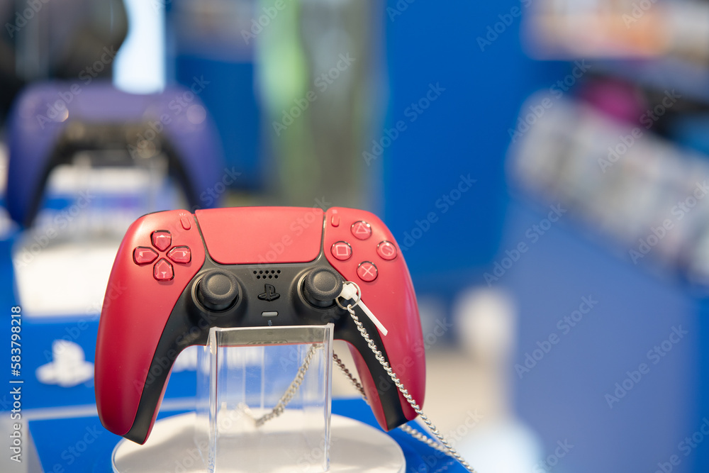 Bangkok Thailand - Mar 14 2023: Next Gen game controller. Dualsense ...