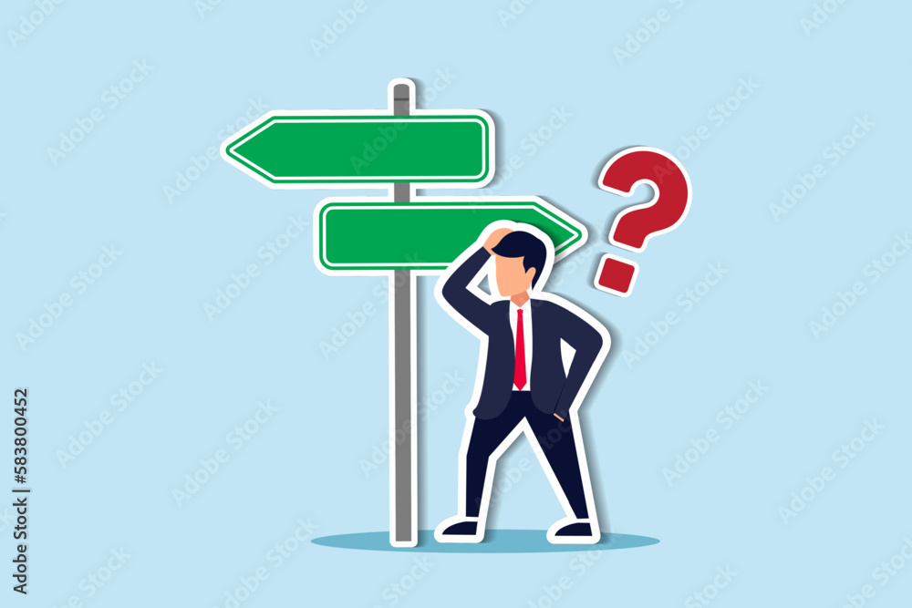 Choosing between 2 choices, make decision to the left or right ...