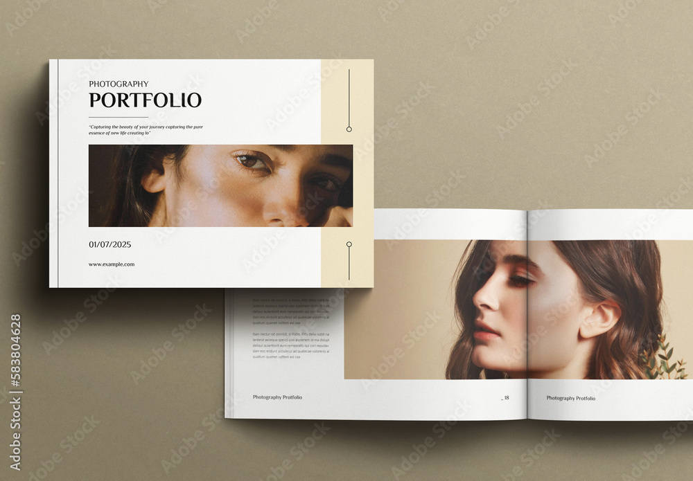 Photography Portfolio Template Landscape Stock Template | Adobe Stock