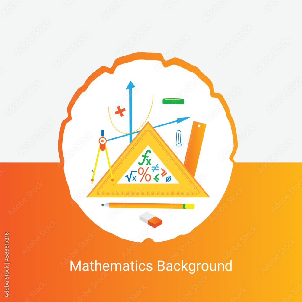 Mathematical geometric formulas abstract background Stock Vector ...