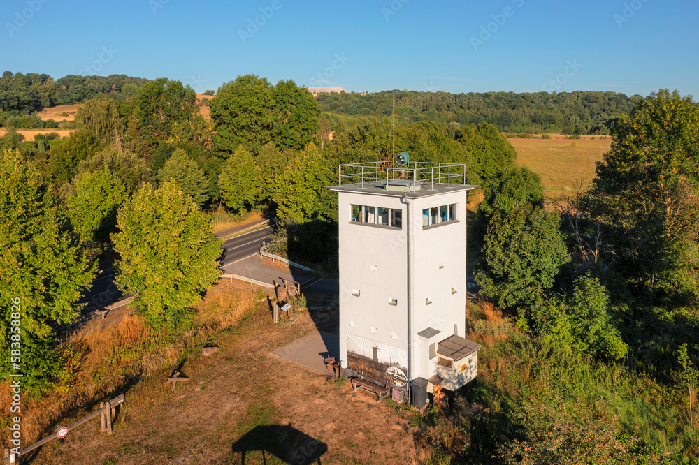 Vacha Border Tower Memorial, former East German watchtower on the ...