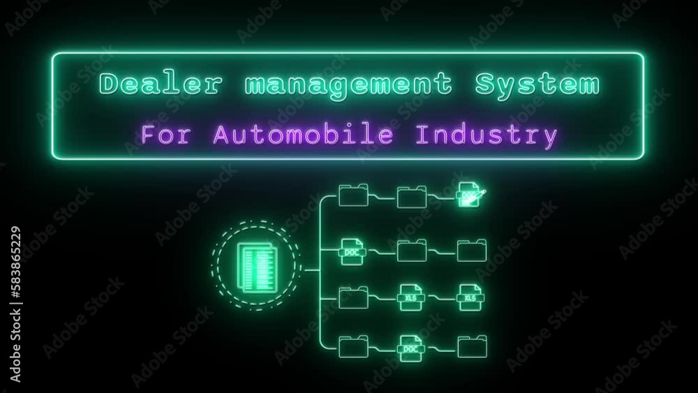 dealer management system for automobile industry Neon green-pink ...