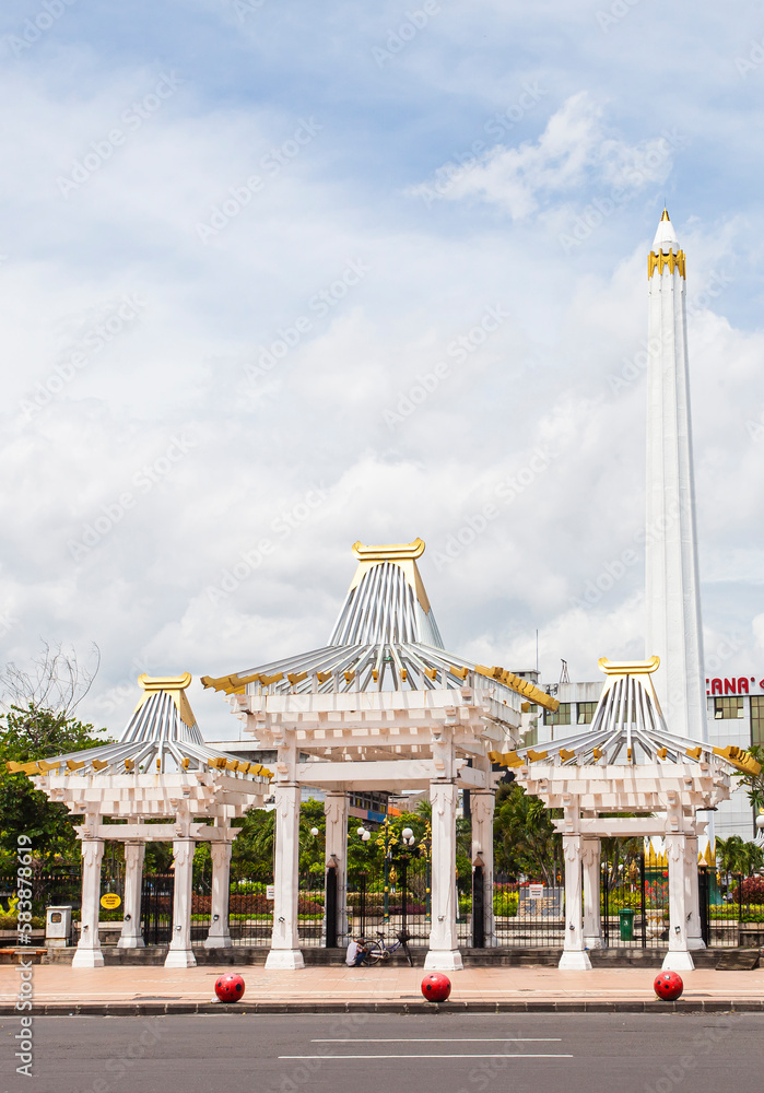Gate of Heroes monument. The gate to enter the field and heroes ...