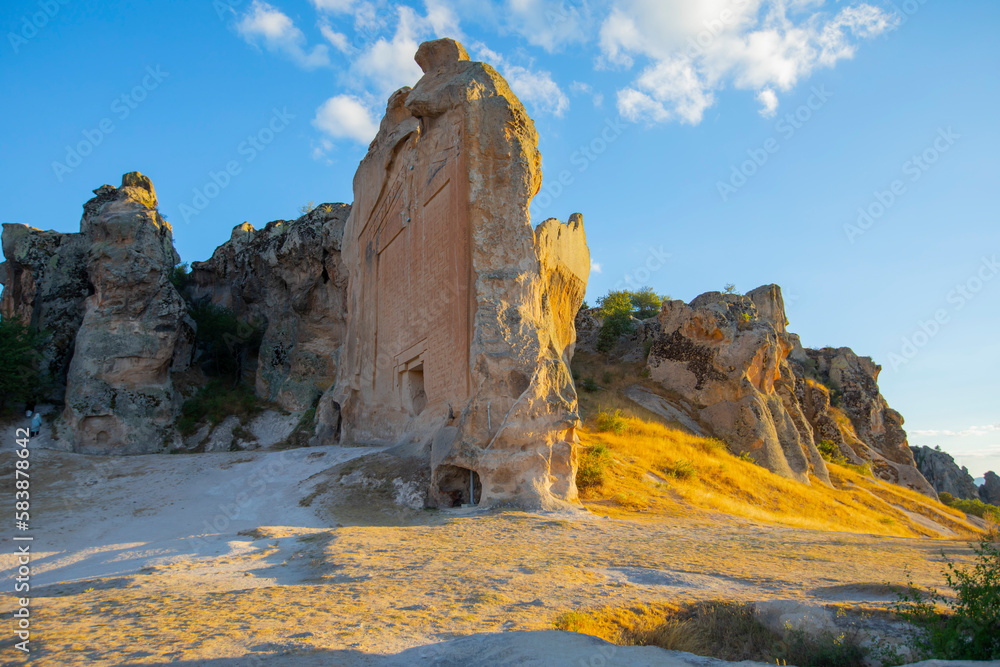 Midas Monument, also known as Yazılıkaya. It is located in the ancient ...
