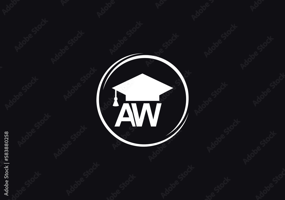 Academic education symbol and Student hat logo. Education cap monogram ...