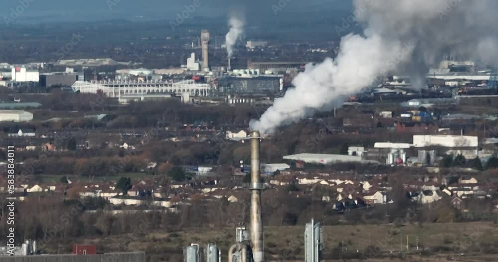 Wilton site, ex ICI sembcorp, chemical, works, teesside - clip 2 static ...