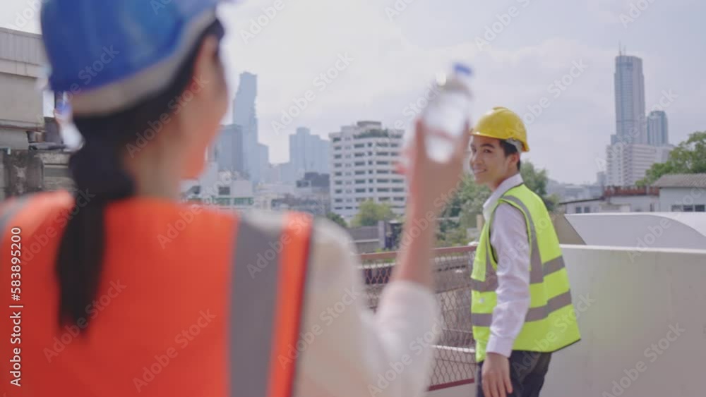 team of civil engineers is working to inspect the building. and ...