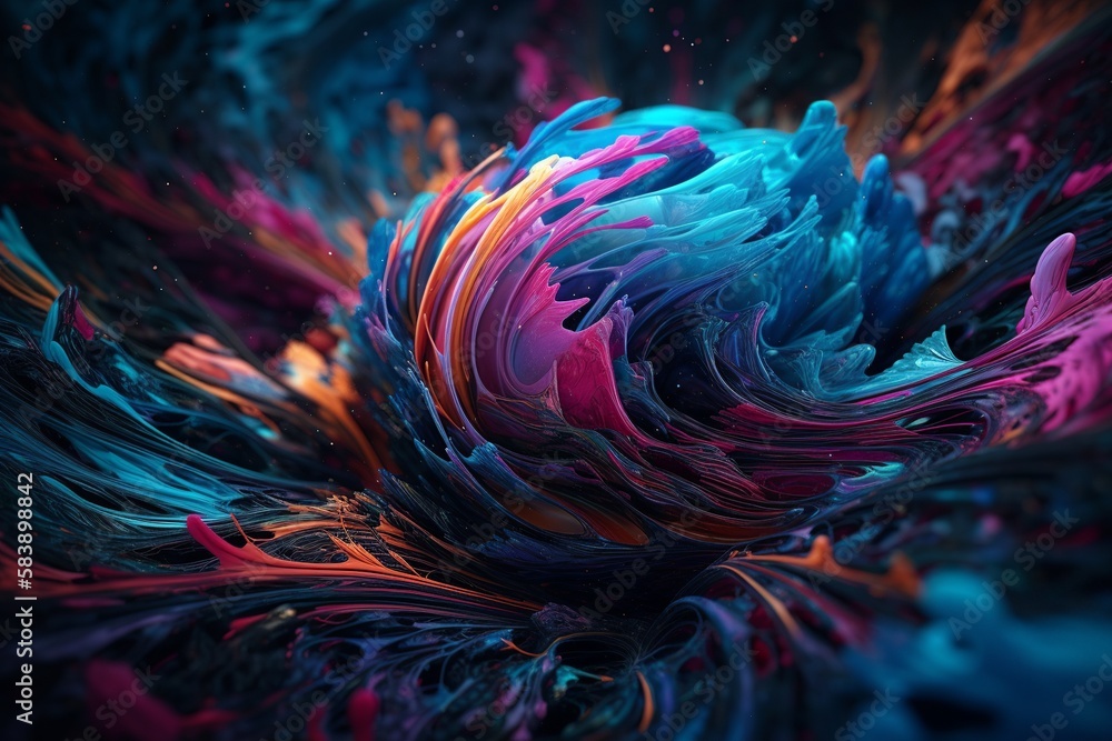 abstract background featuring a swirling vortex design, metallic ...