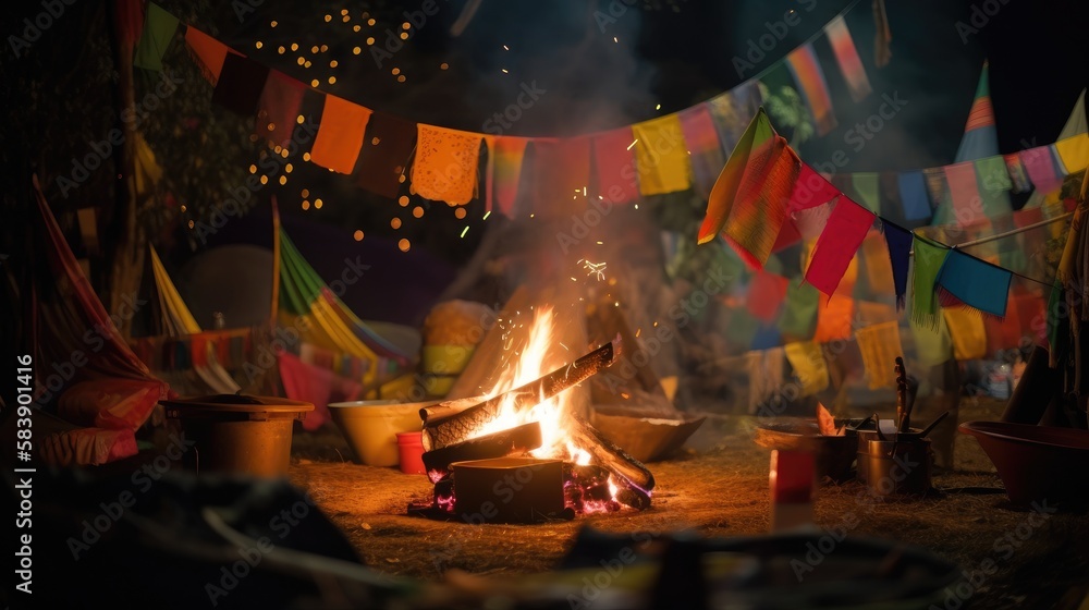 Junina Party - Festa Junina - Brazil - Created with Generative ai Stock ...