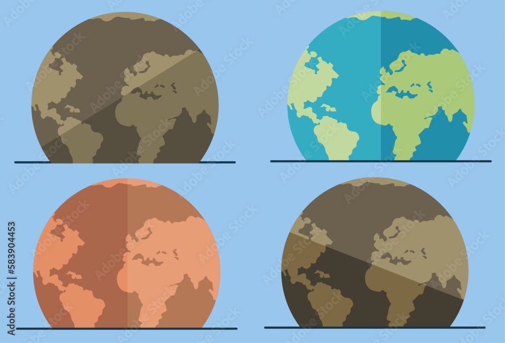 Save planet. Earth day. Climate change Global warming concept Nature ...
