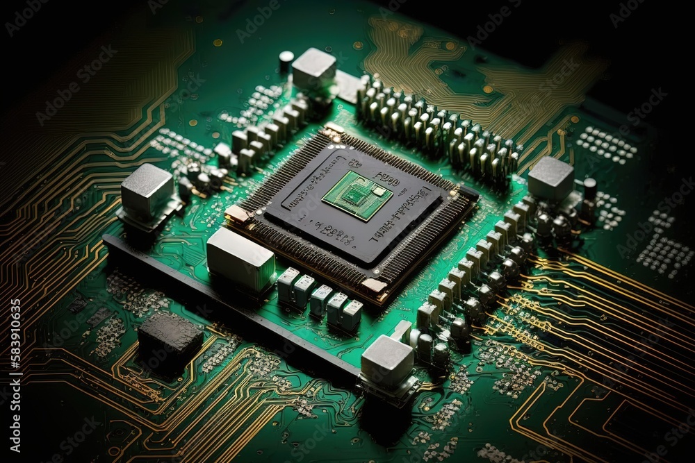 The motherboard and processor are essential components of a computer ...