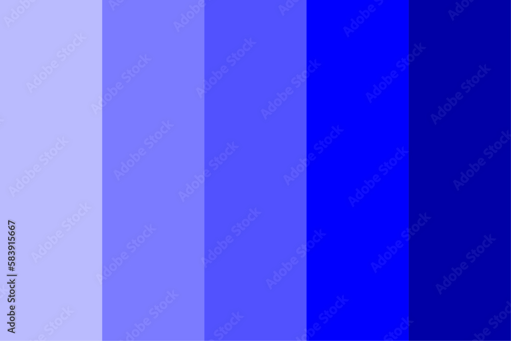 Blue color palette vector illustration, Shades of Blue Color Palette ...
