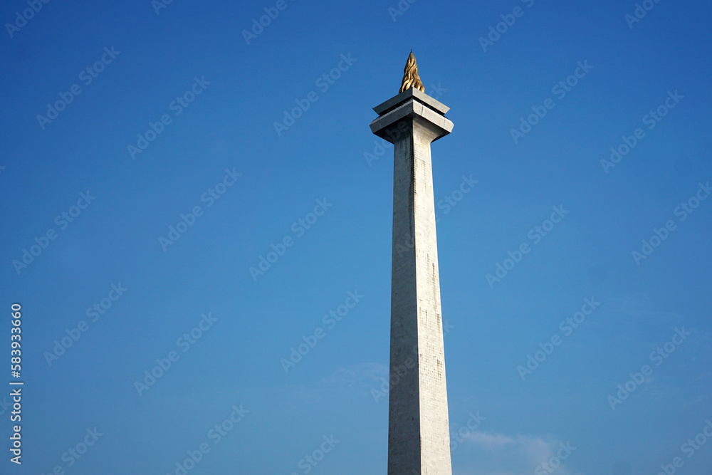Jakarta, Indonesia. March, 2023. The National Monument is a obelisk in ...
