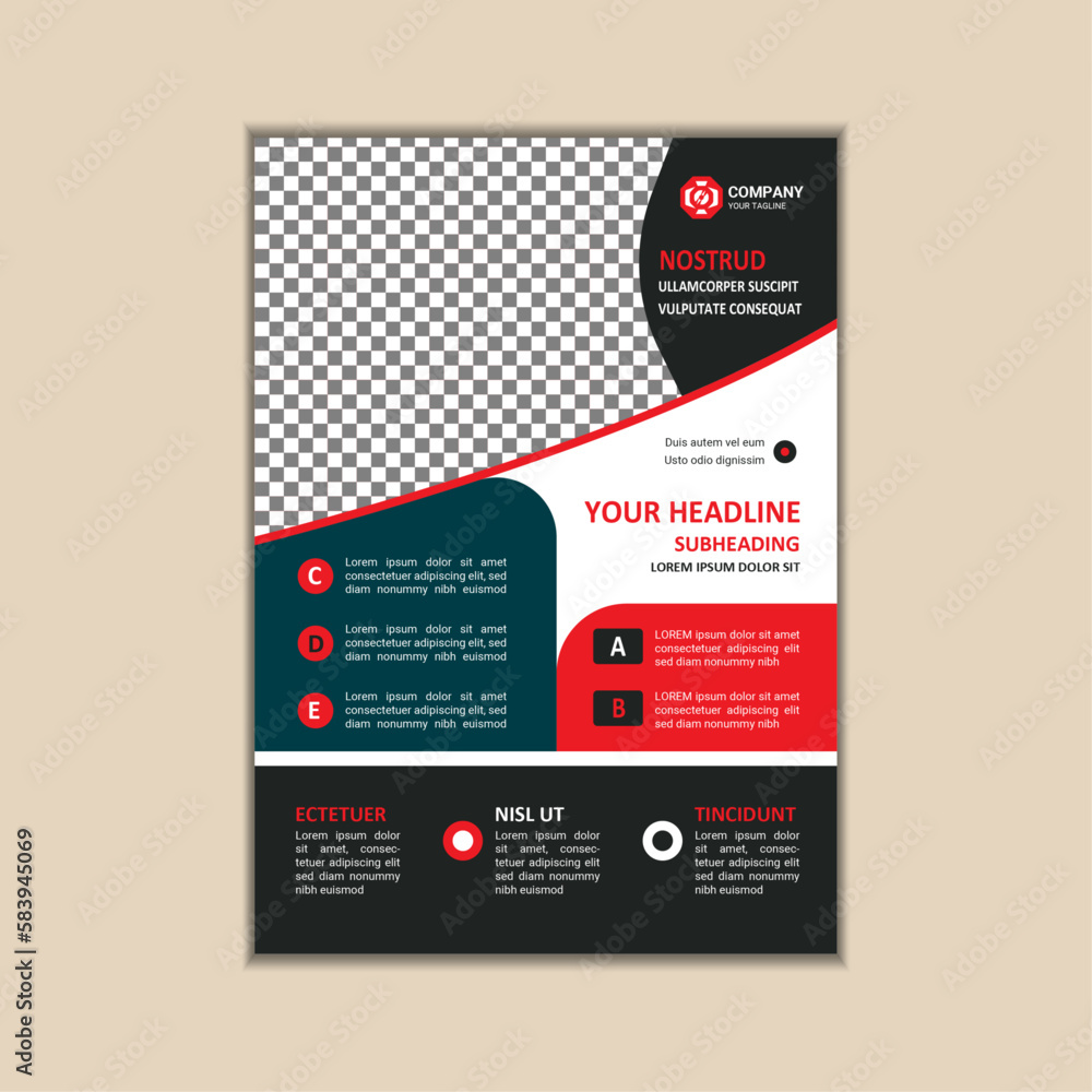 Vetor de Modern Multipurpose Flyer Template - Fully Editable and Print ...