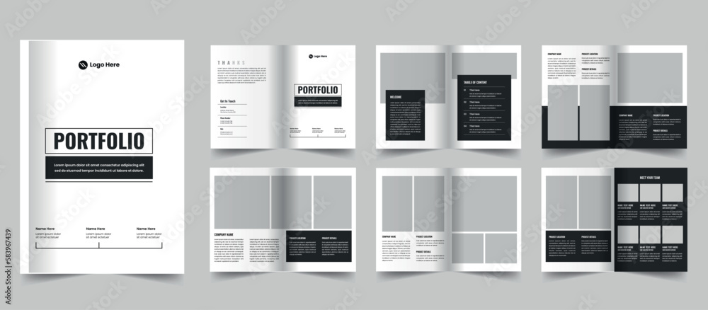 Architecture portfolio layout design. Use for Photography portfolio ...