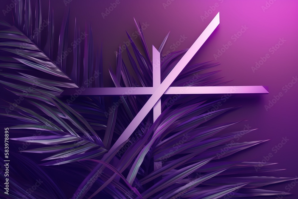 Good Friday, Lent Season and Holy Week concept - A Christian cross on ...