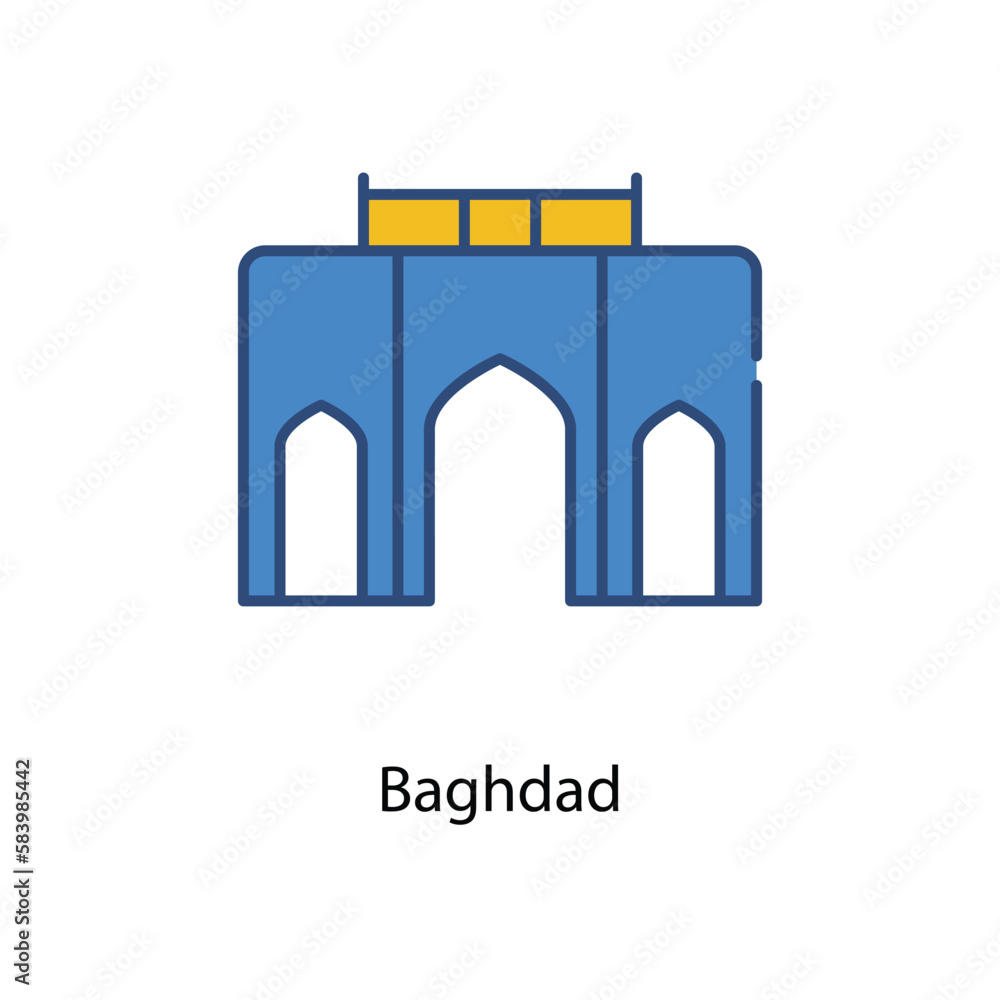 Baghdad icon. Suitable for Web Page, Mobile App, UI, UX and GUI design ...