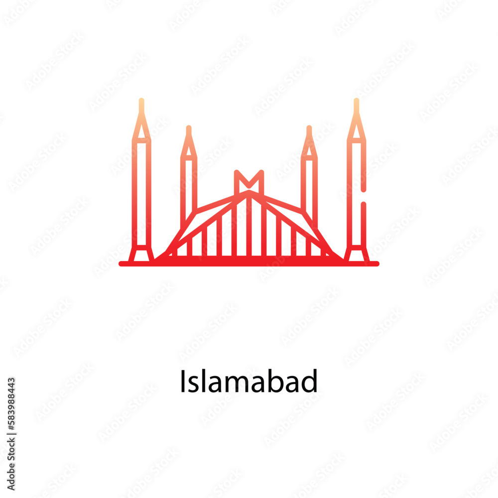 Islamabad icon. Suitable for Web Page, Mobile App, UI, UX and GUI ...