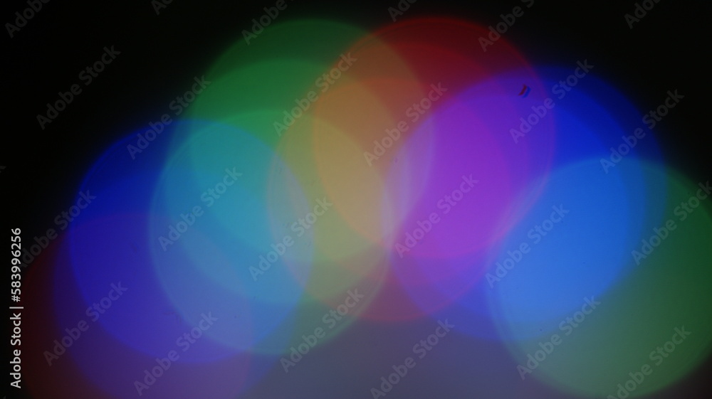 multi-colored lanterns, flashes of all colors of the rainbow Stock ...