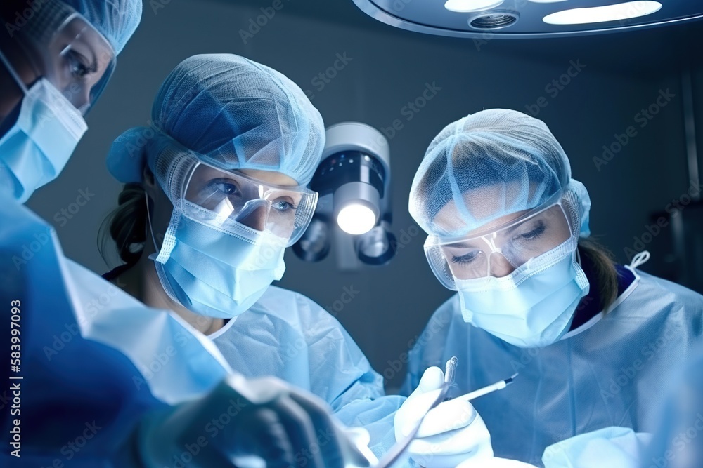 Zdjęcie Stock: Dentist, Team, Operating Room, Procedure, Zoom, Lens ...