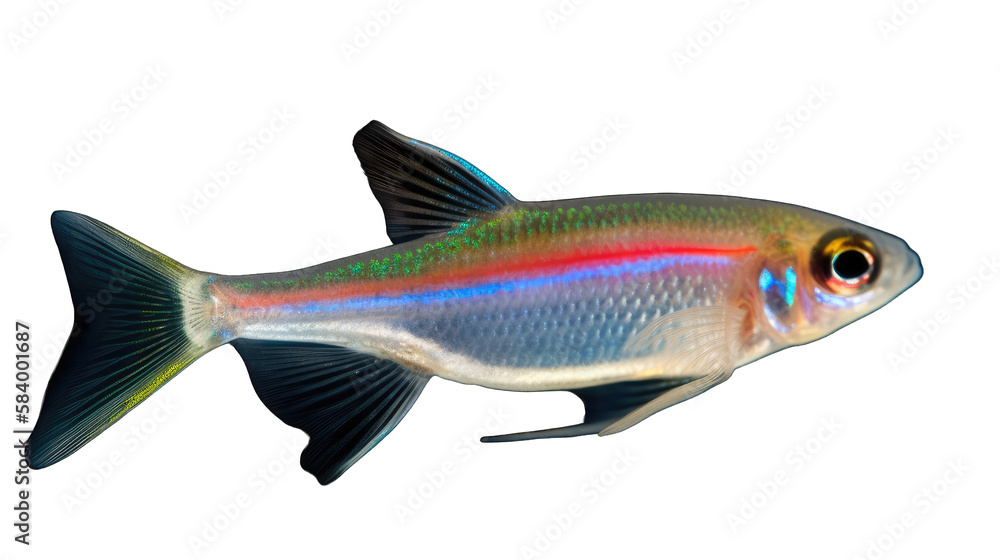 Photo Neon tetra fish isolated on white transparent background png ...