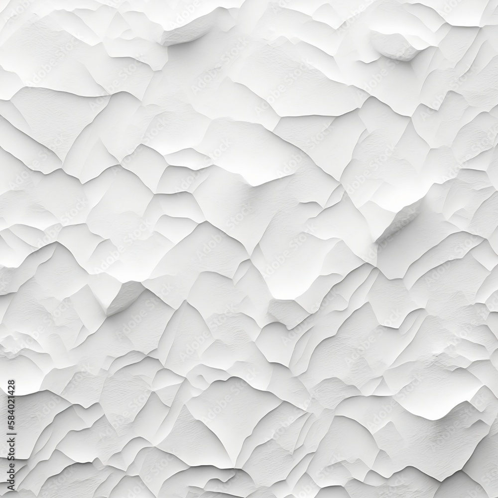 Plain White textured Wallpaper with shading to add a stoned wall effect ...