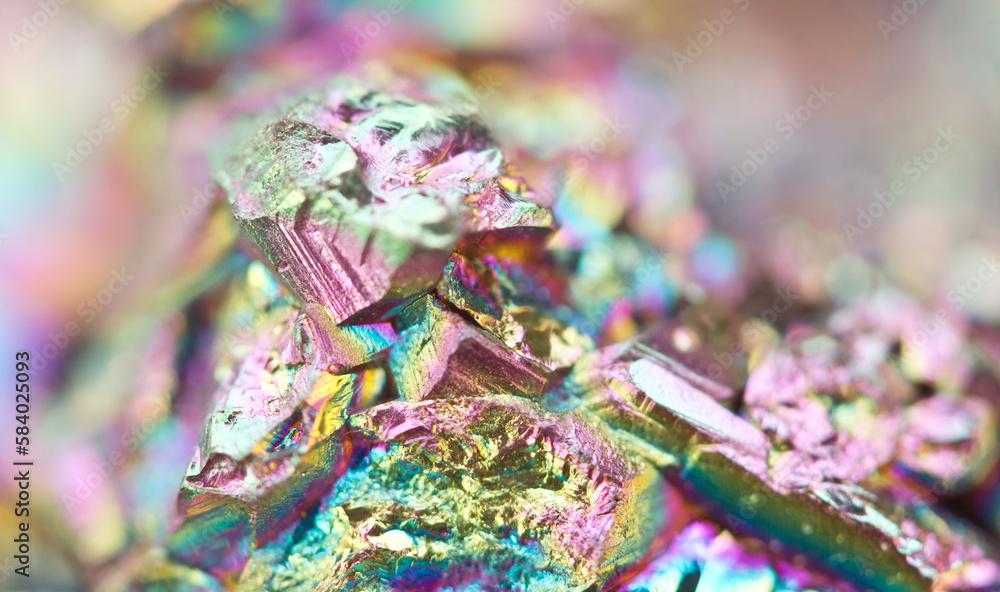 Thin layer of the titan on a quartz surface Macro Stock Photo | Adobe Stock