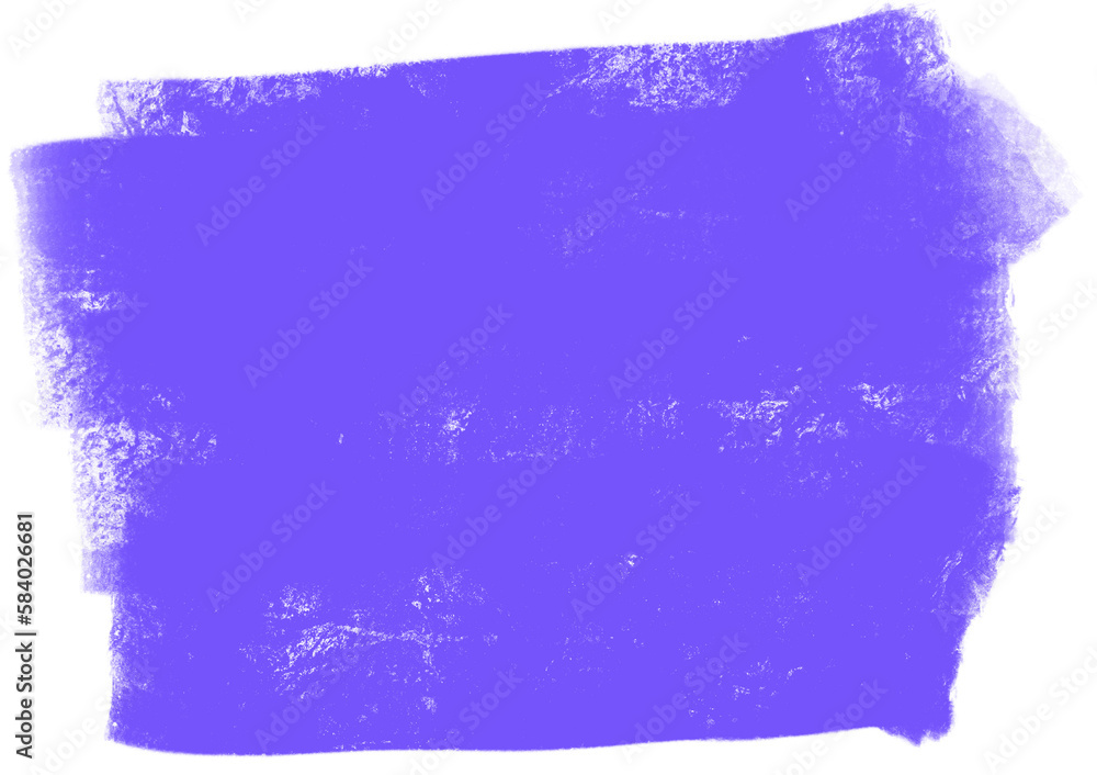 Blue square blot. Hand drawn chalk stain. Hand painted png background ...