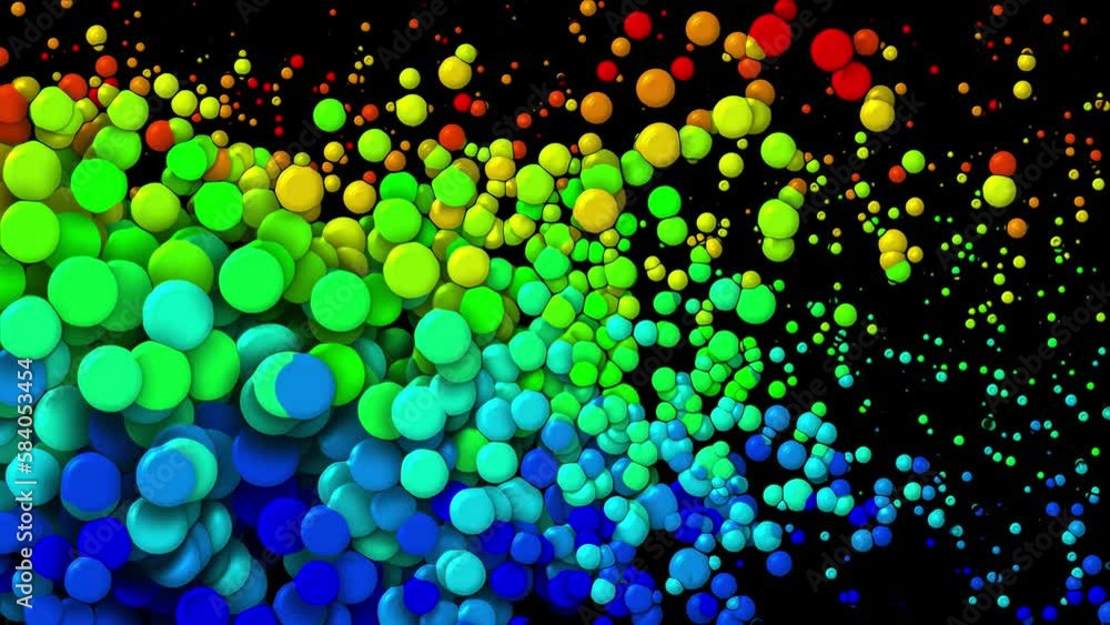 Simple creative design background with simple circles. 4k looped ...