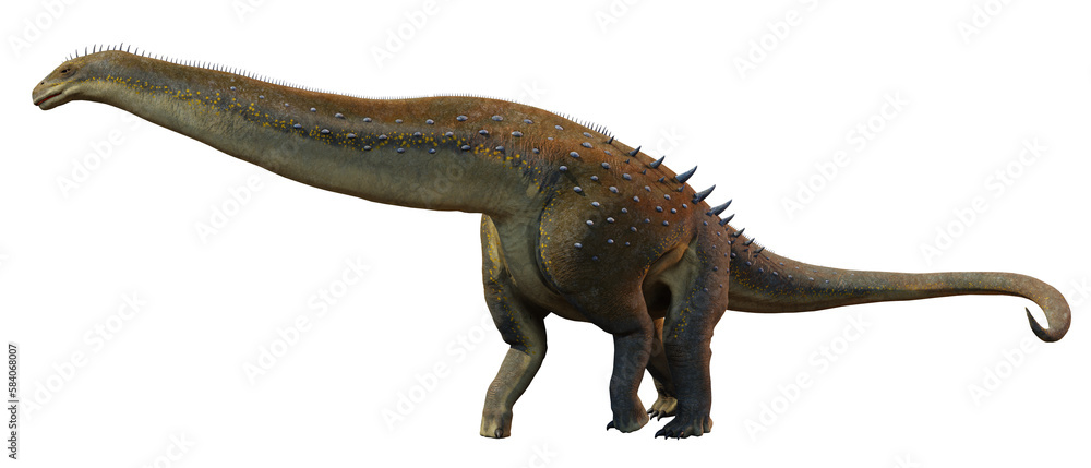 Alamosaurus, a Titanosaurus dinosaur from the Late Cretaceous period ...