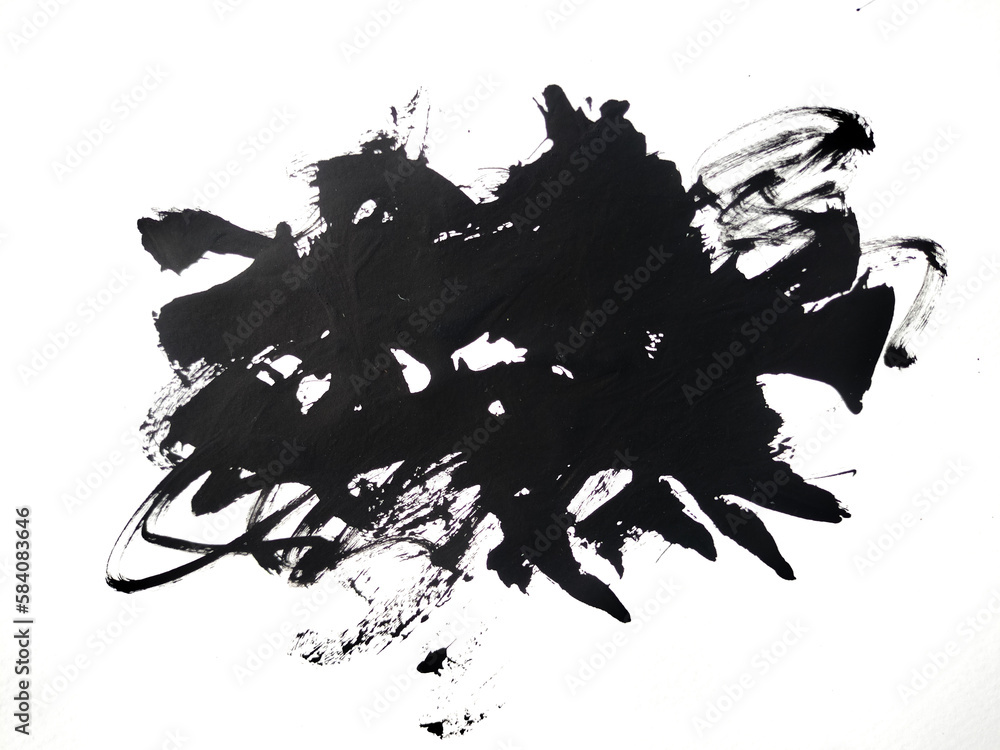 Abstract background ink grunge texture splash black watercolor drip art ...