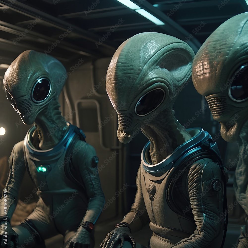 A alien invader from an alien planet. The concept of an alien ...
