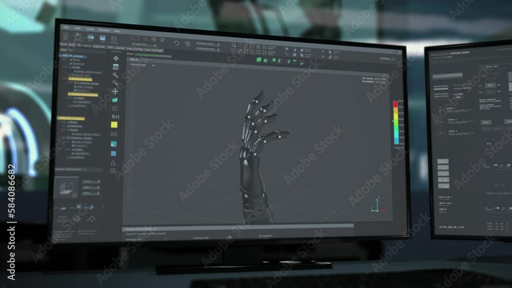 Innovation Software UI graphics producing the artificial prototypes. Innovation system UI ...