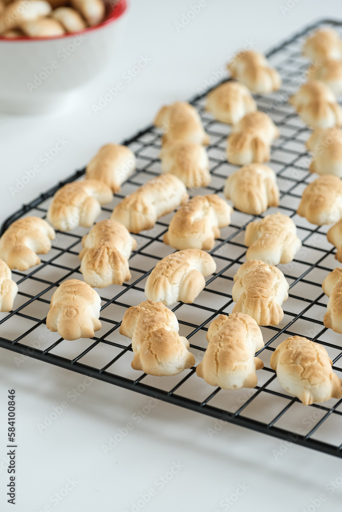tapioca coconut cookies also known as kuih bangkit. famous delicacy for ...