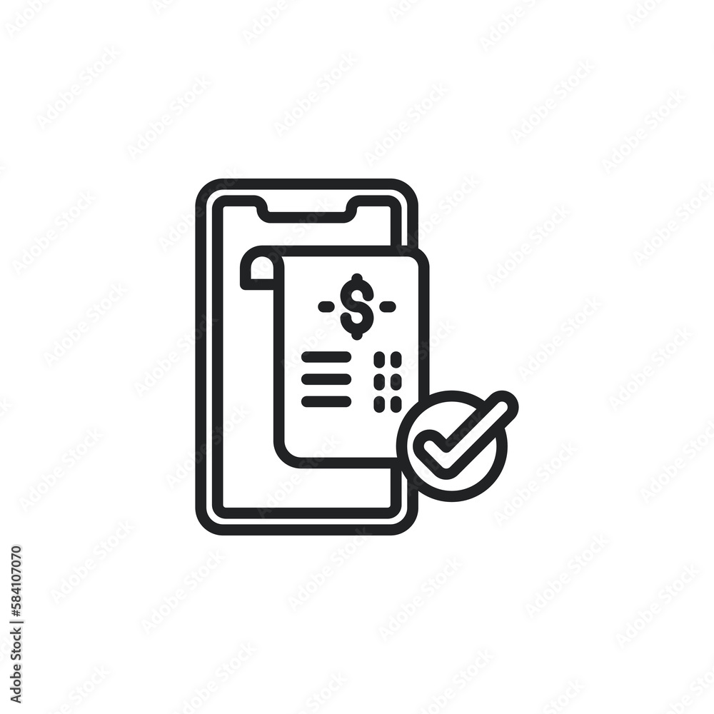 Smartphone device with receipt, electronic invoice, online invoice ...