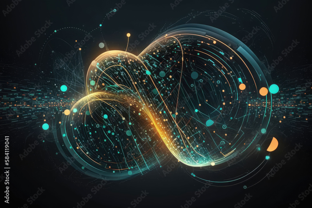 Artificial intelligence big data information flow technology background ...