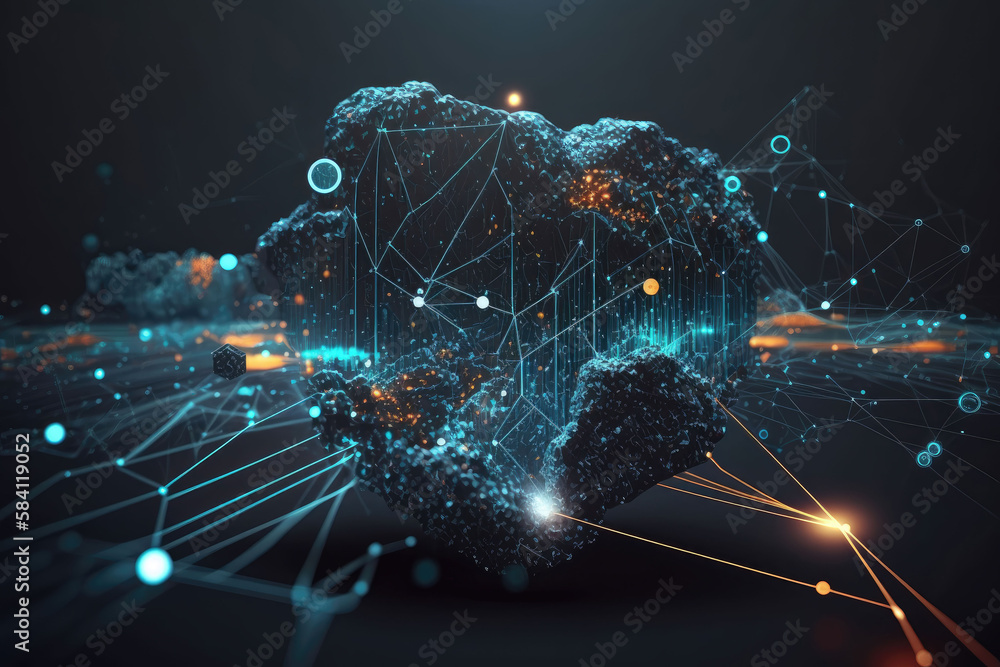 Artificial intelligence big data information flow technology background ...