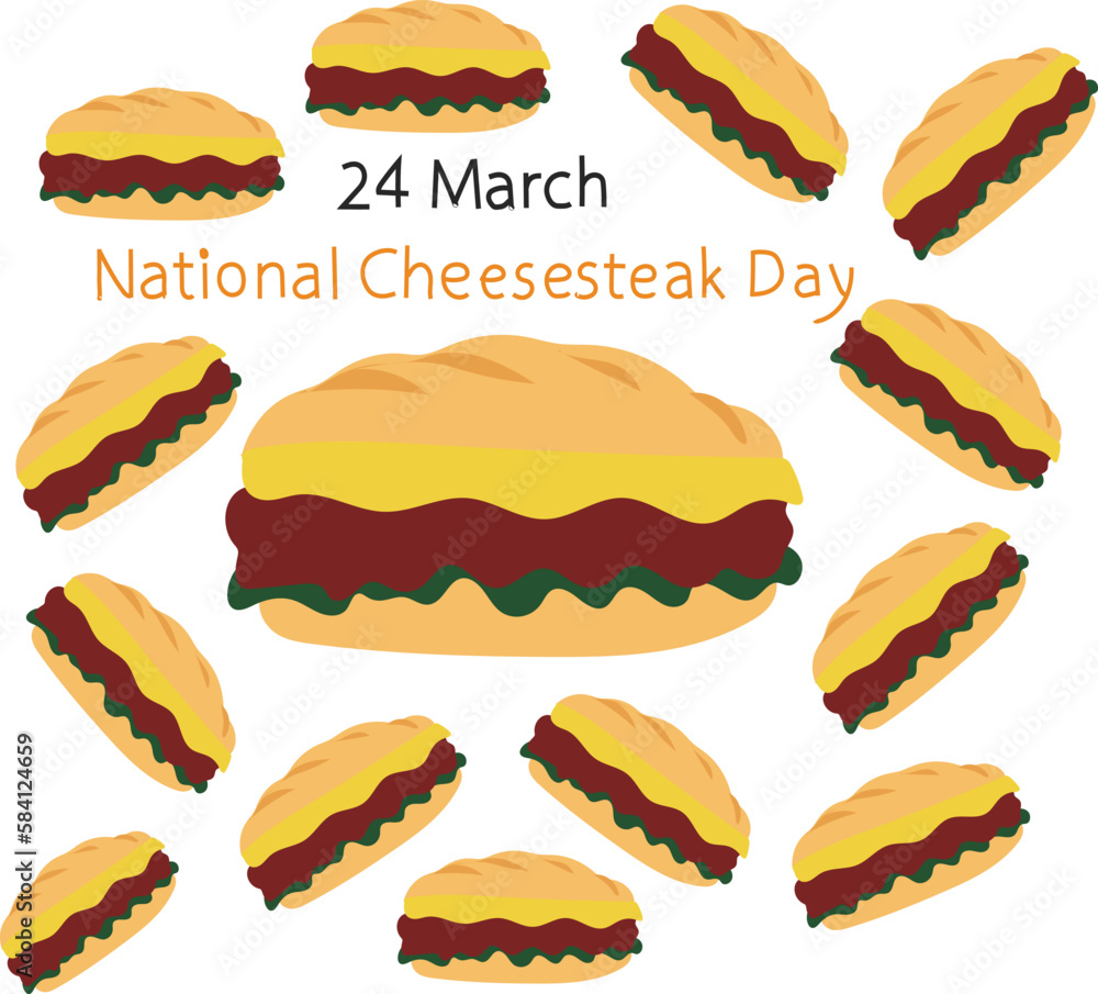 National Cheesesteak Day is celebrated every year on 24 March. Stock ...