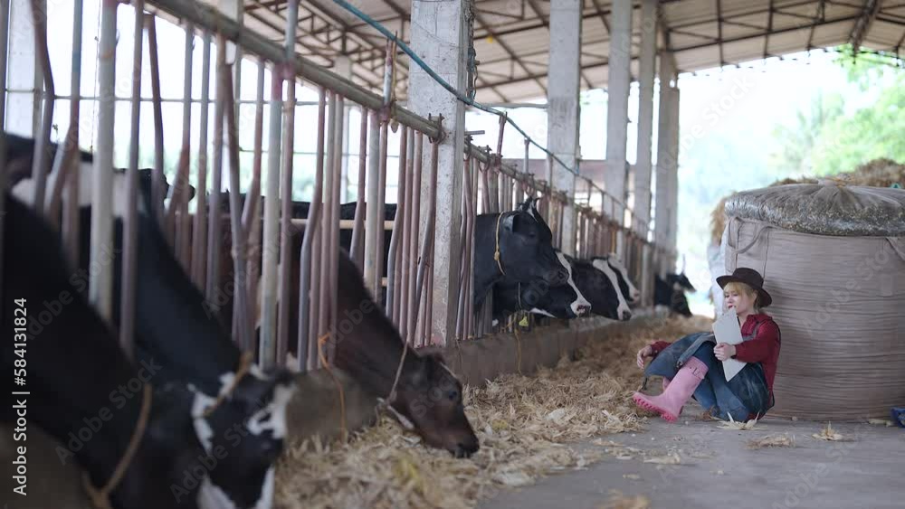 The owner of a dairy farm is stressed out about the problem of infected ...