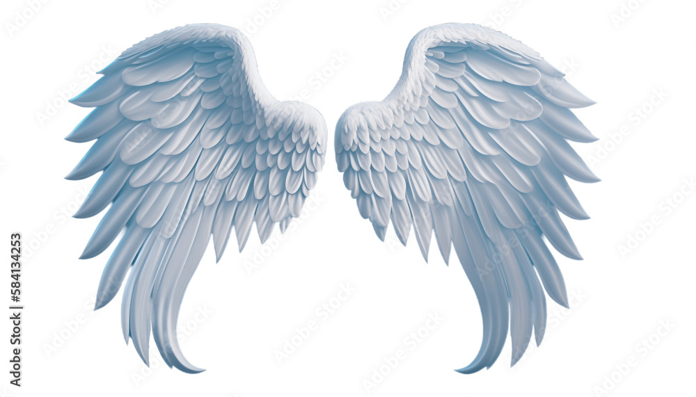 angel wings isolated on transparent background Stock Photo | Adobe Stock