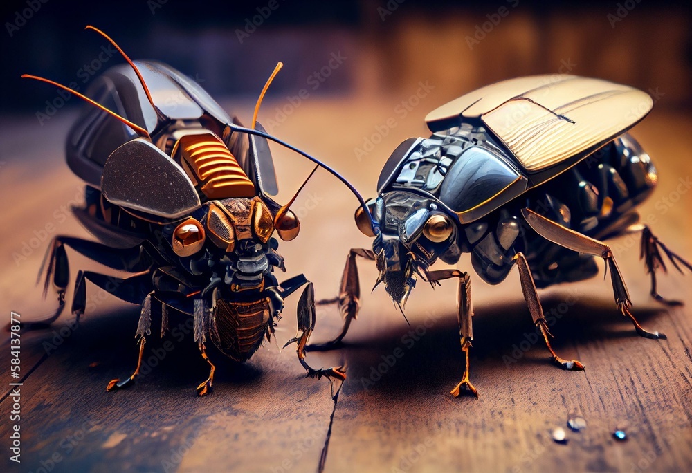 Next-gen cockroach-inspired robots for enhanced mobility. Generative AI ...
